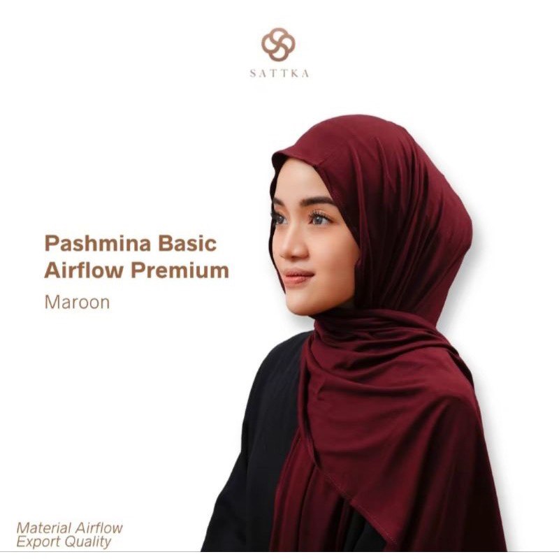 Pashmina basic airflow sattka & keeva shawl daissy, Fesyen Wanita, Muslim Fashion, Lainnya di ...