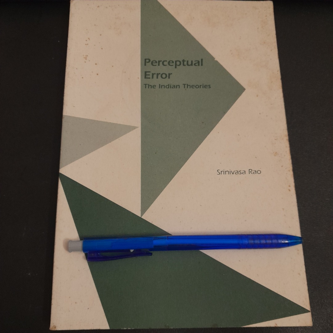 Perceptual Error:The Indian Theories by Srinivasa Rao, Hobbies & Toys ...