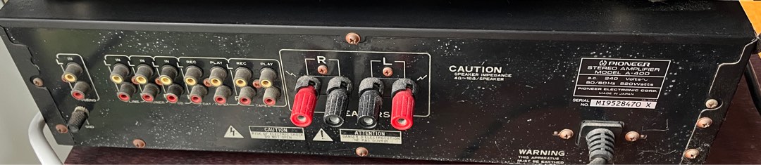 Pioneer A400 amplifier, Audio, Soundbars, Speakers & Amplifiers on ...
