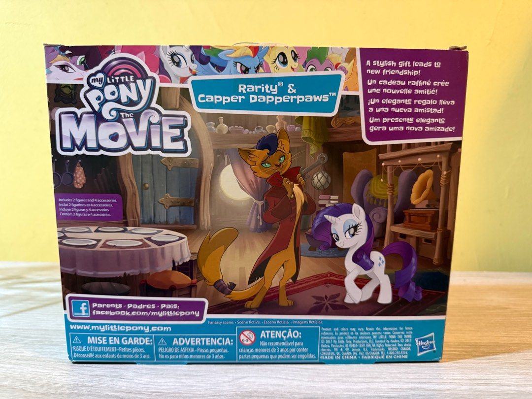 (SALE) Hasbro My Little Pony The Movie - Rarity & Capper Dapperpaws ...