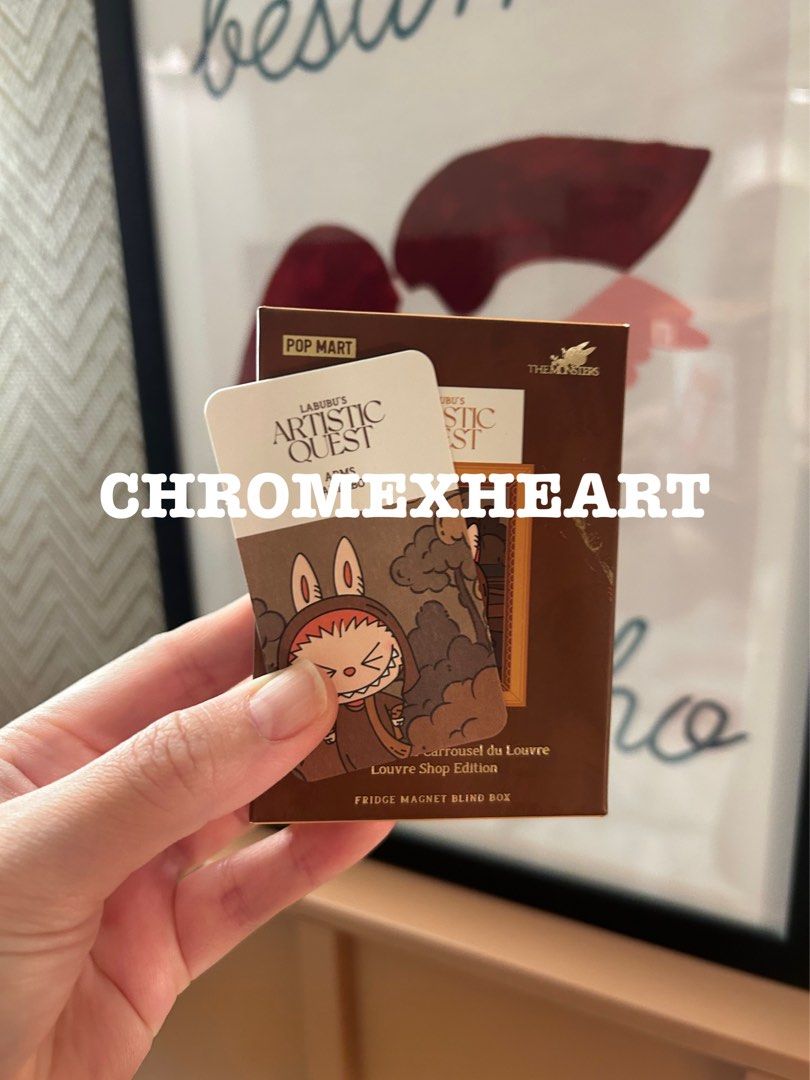 Sealed foil authentic popmart Labubu louvre shop edition limited fridge ...