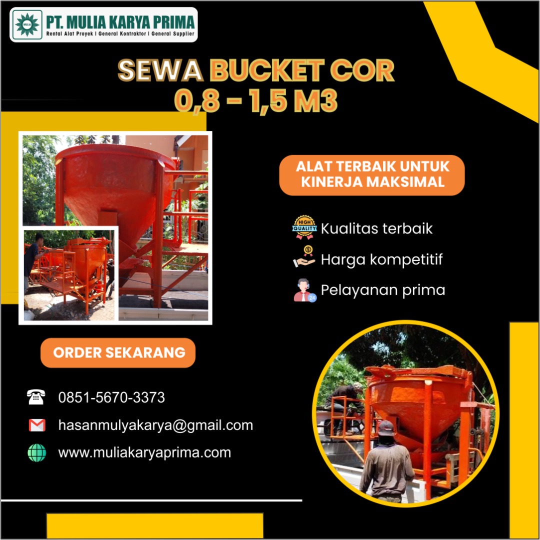 Sewa Bucket Cor Berkualitas | Alat Proyek Indonesia Tapanuli Tengah ...