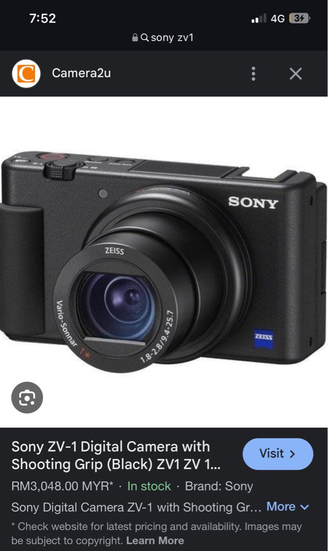 Sony Zv1, Photography, Cameras on Carousell