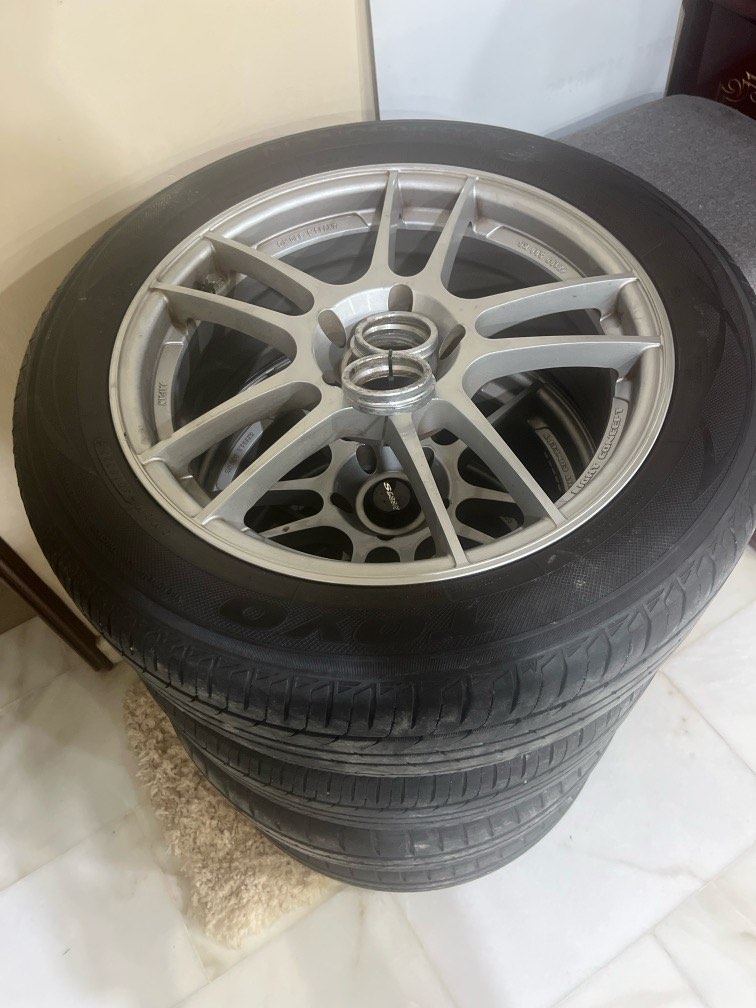 sport rim 17inch 7JJ / 114.3 / 5 lubang, Auto Accessories on Carousell