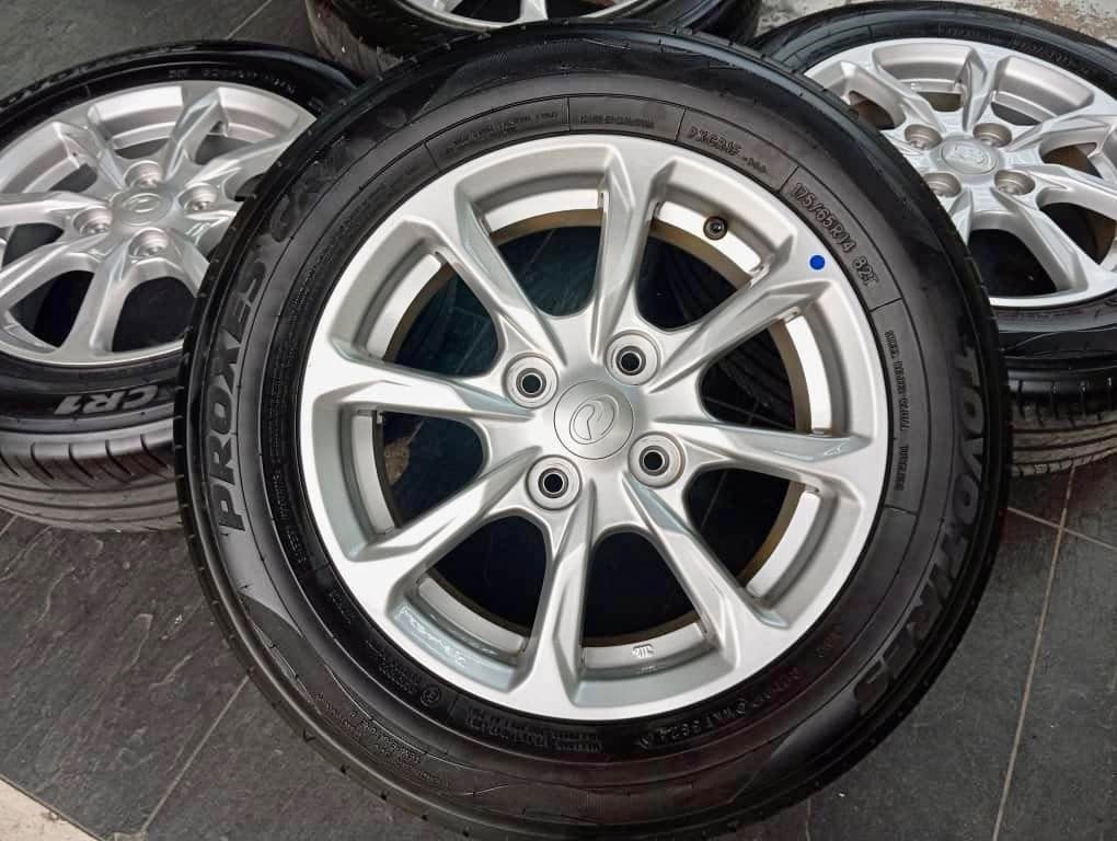 SPORT Rim PERODUA ORI 14" TYRE TOYO 90% (2024) AXIA MYVI BEZZA VIVA ...