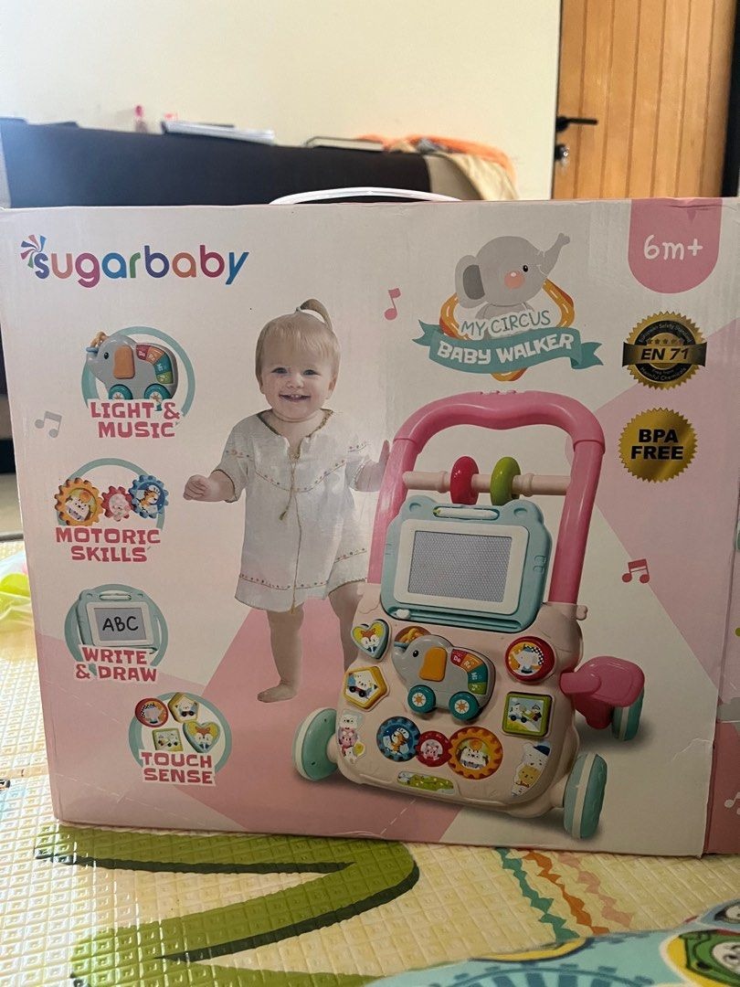 Sugar Baby My Circus New Baby Walker Push Walker Mainan anak dorongan bayi anak perempuan warna ...