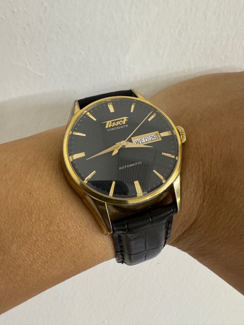 Tissot Visodate Black Gold (Rare), Men's Fashion, Watches & Accessories ...