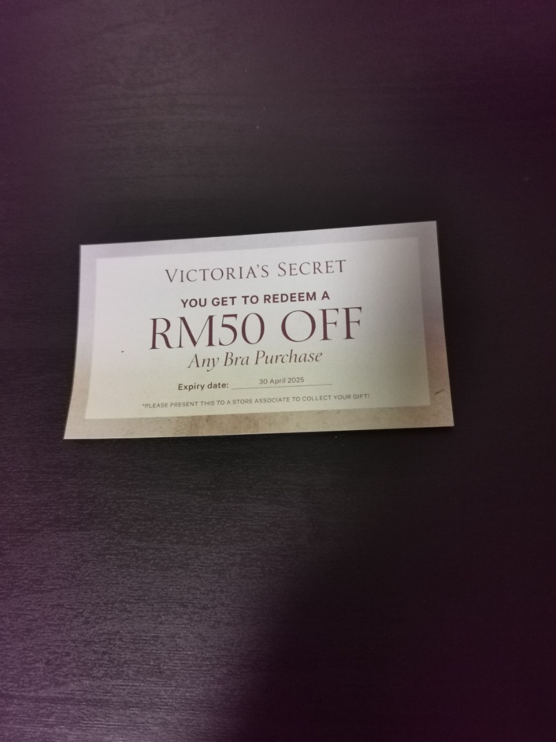 Victoria Secret Voucher Rm50 Voucher, Tickets & Vouchers, Vouchers on ...