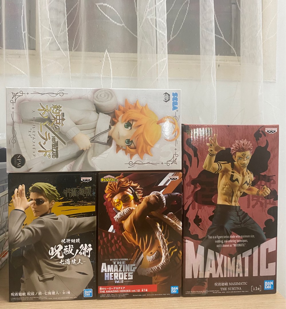 WTS BIB JJK BNHA TPN anime Figures figura (nanami, sukuna, hawks, emma ...