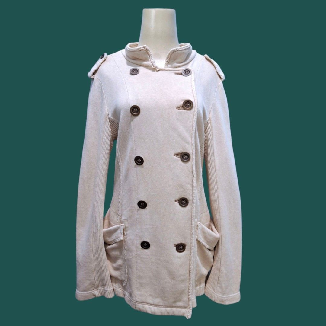 Y2k L'EQUIPE YOSHIE INABA Japanese Brand Knit Button Coat Parka Jacket ...