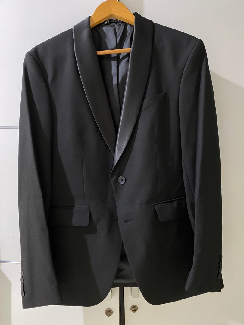 Zara Jas Pria, Fesyen Pria, Pakaian , Baju Luaran di Carousell