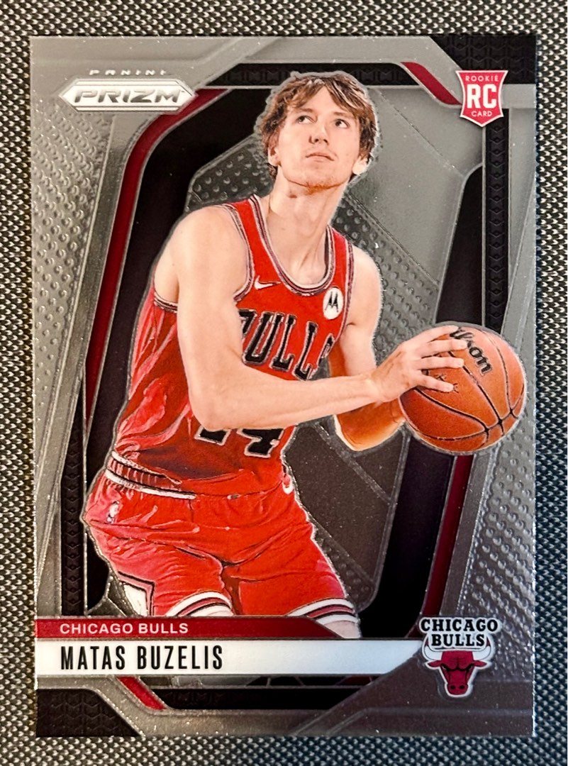 2024 NBA Matas Buzelis Prizm Base Rookie RC, Hobbies & Toys ...