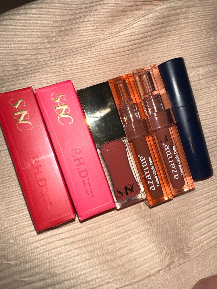 BUNDLE SASC LIP TINT AZARINE TINTED LIPPIE CAKE ROSE ALL DAY LIP TINT ...