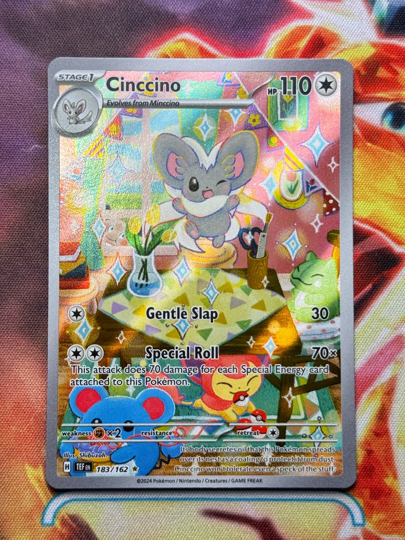 Cinccino - Pokemon Cards Temporal Forces 183, Hobbies & Toys, Toys & Games on Carousell