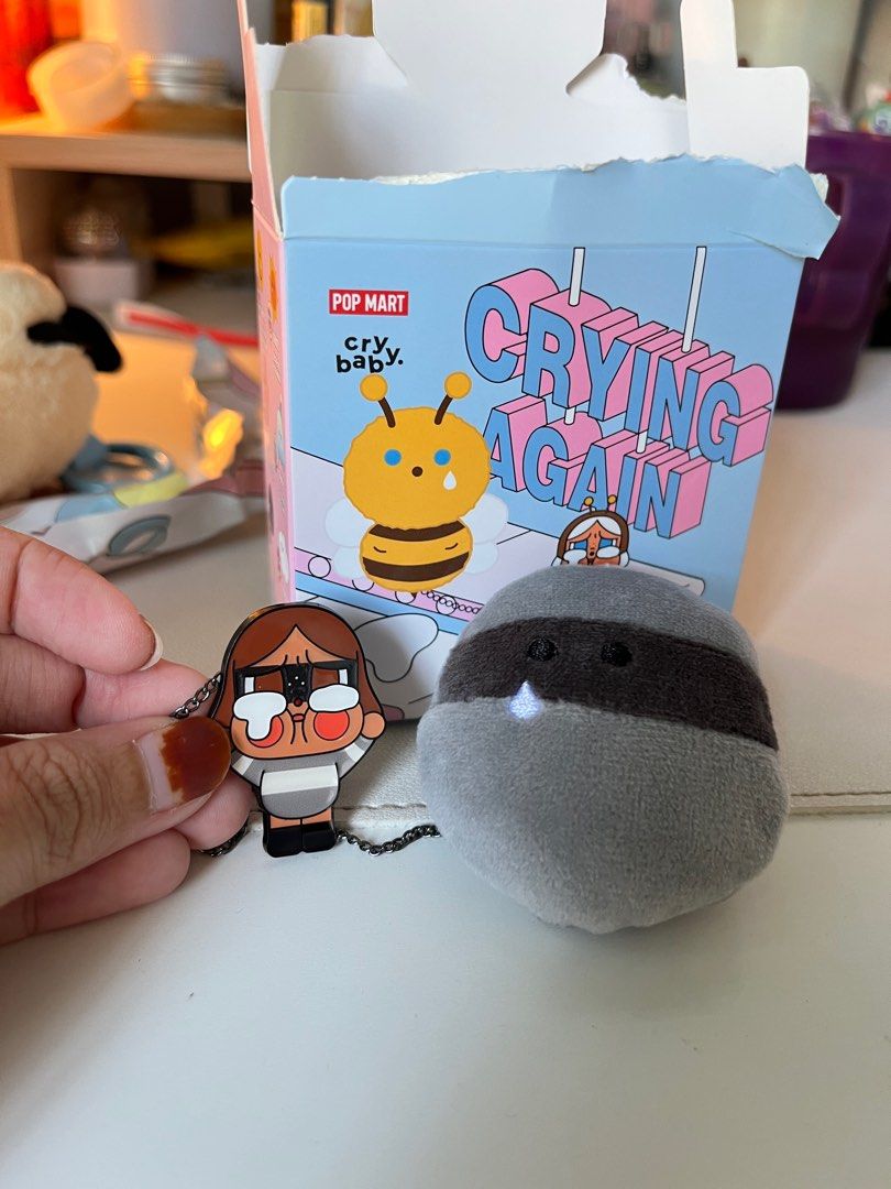 crybaby crying again badge and plush pin robber set, Hobbies & Toys ...