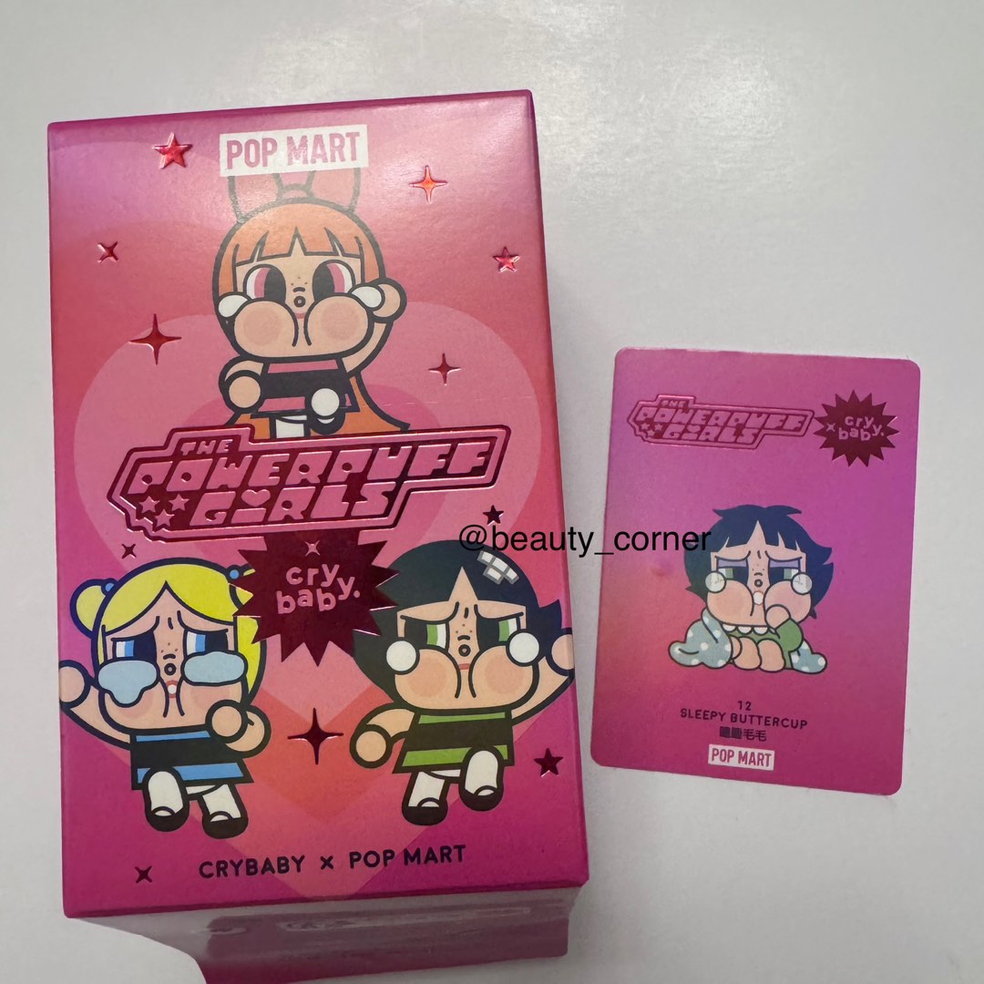 未拆袋💛Crybaby Powerpuff blind box Crybaby飛天小女警盲盒 瞌睡毛毛 Sleepy buttercup ...