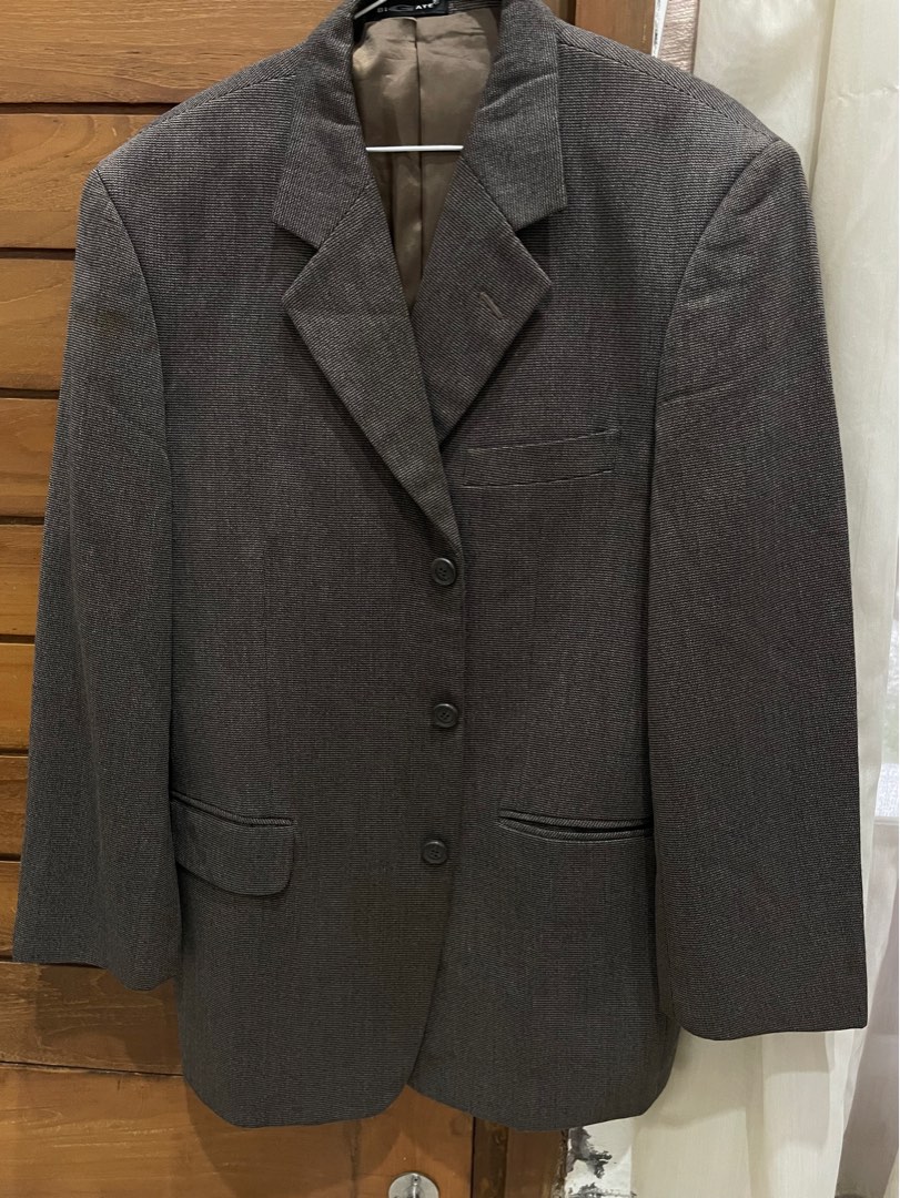 Dark brown blazer vintage style y2k grunge emo gothic darkcore chic ...