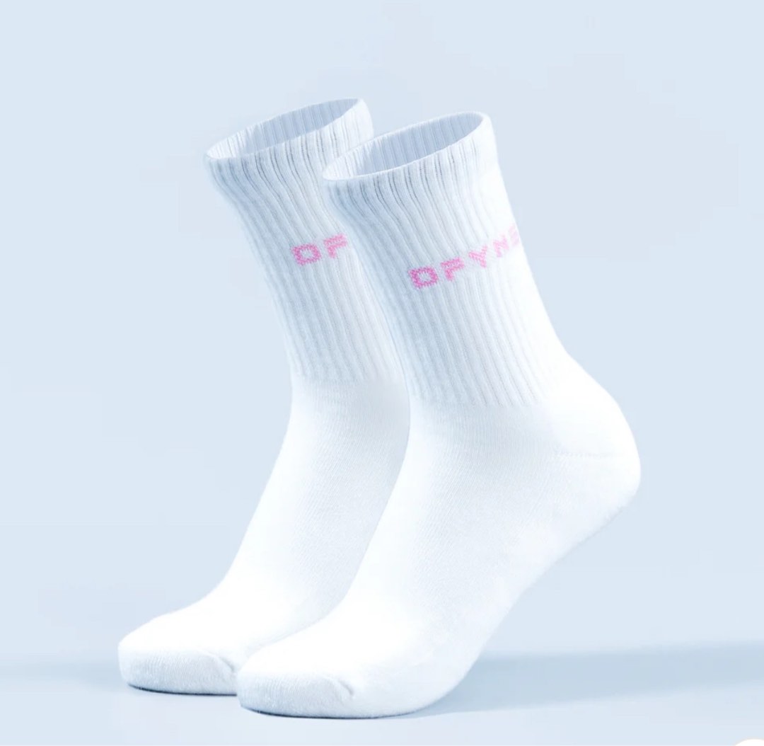 Dfyne Revive Crew Socks in Light Rose Pink, Women's Fashion, Watches & Accessories, Socks ...