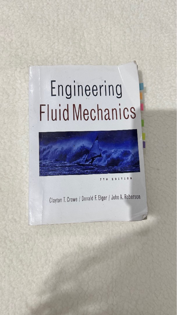 Engineering Fluid Mechanics Clayton Crowe Donald John Mekanika Fluida Buku Teknik Mesin Buku ...