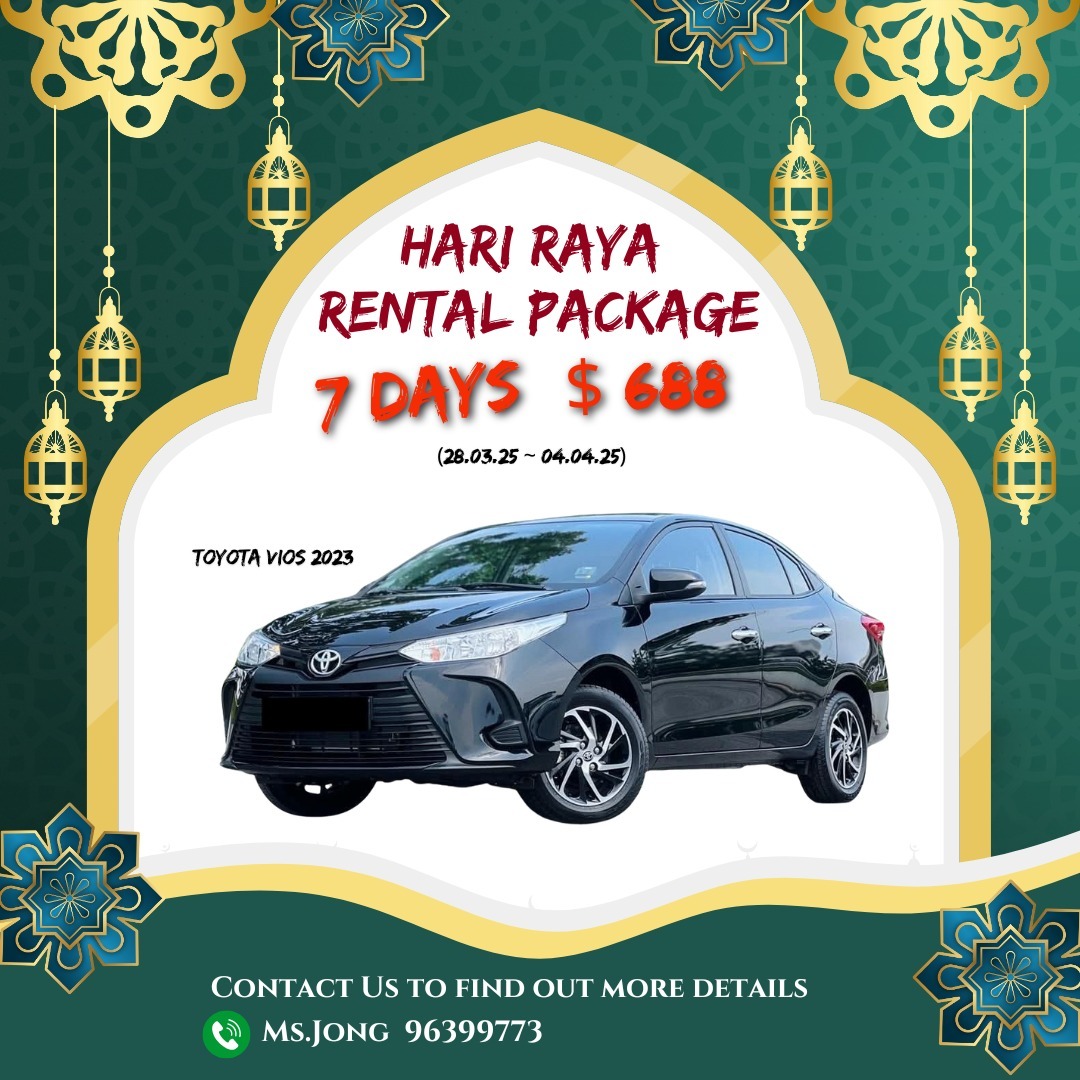 HARI RAYA CAR RENTAL PACKAGE TOYOTA VIOS, Cars, Car Rental on Carousell