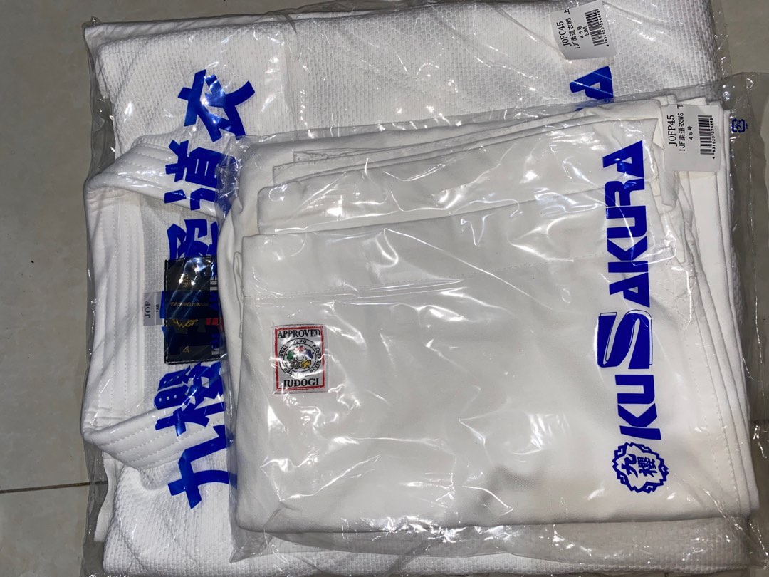 KuSakura Gold Judo Gi White 175cm, Sports Equipment, Sports & Games ...