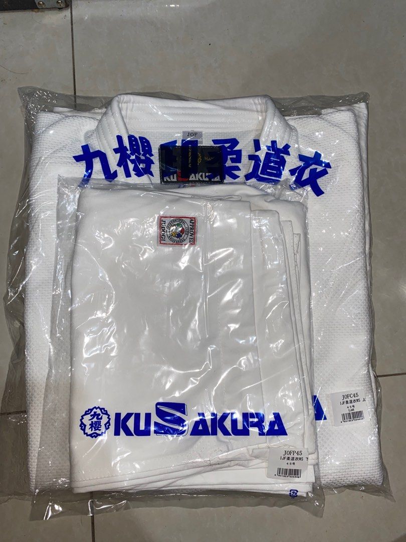 KuSakura Gold Judo Gi White 175cm, Sports Equipment, Sports & Games ...