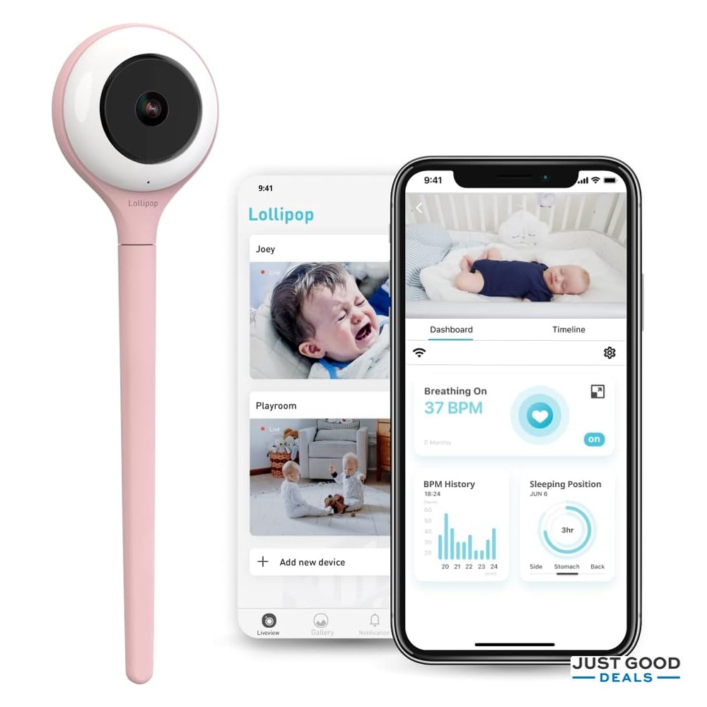 Lollipop Baby Monitor - Full-Featured Smart Wi-Fi Camera of True Crying ...