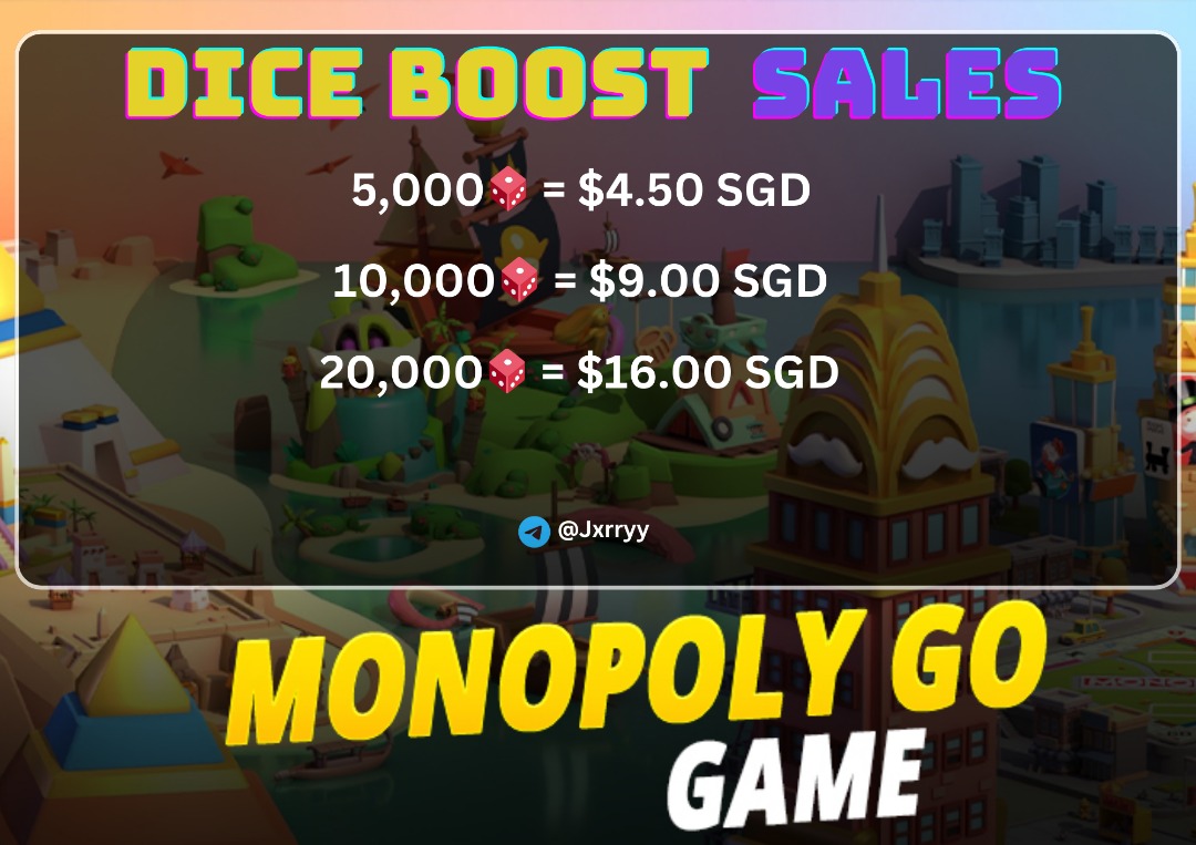 Monopoly Go Dice Boosting Sale / Top and Side Event Completion ...