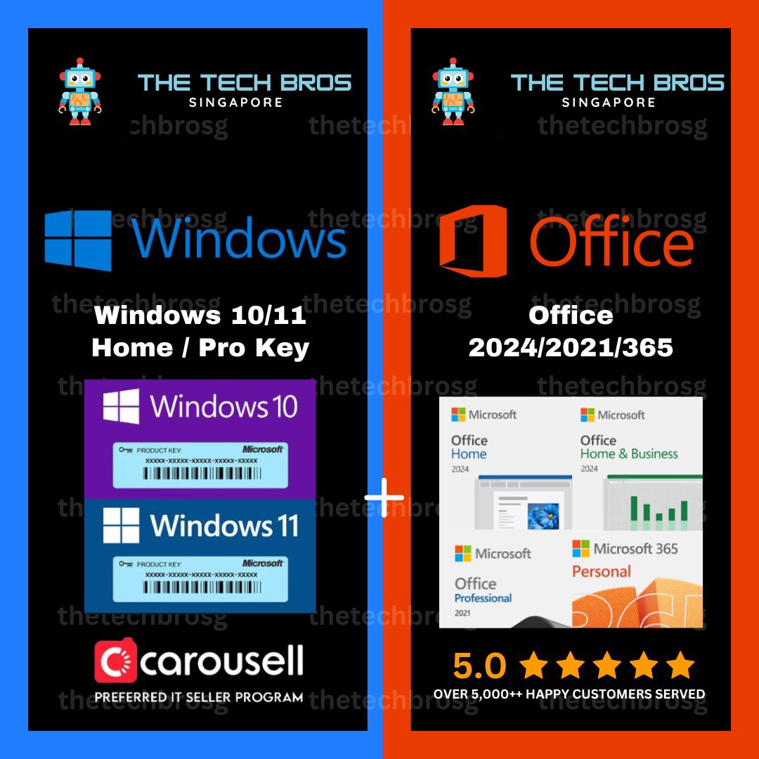 ⭐️Official Windows + Microsoft Office Professional Plus 2021/2024 | Home & Business 2021 | 365 ...
