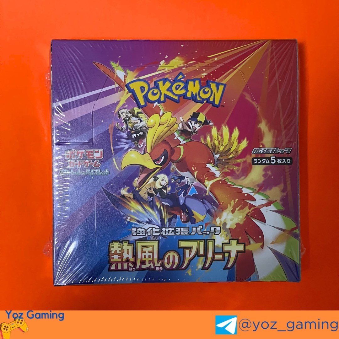 Pokemon Japanese TCG Heat Wave Arena Booster Box sv9a, Hobbies & Toys, Toys & Games on Carousell