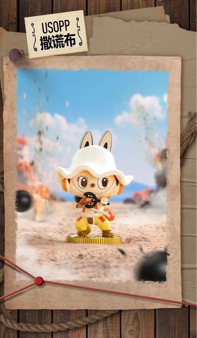 Popmart one piece labubu usopp, Hobbies & Toys, Toys & Games on Carousell