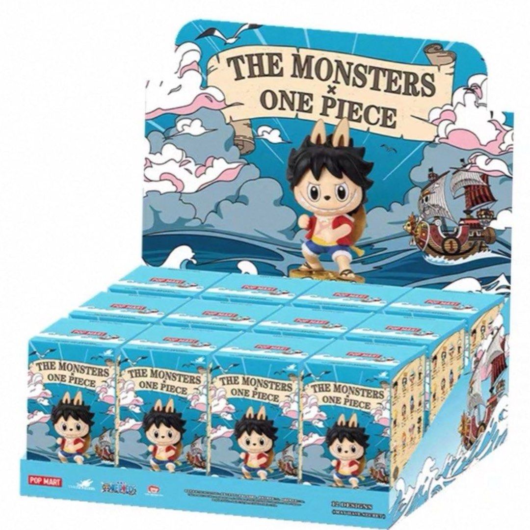 [Instock] POPMART ONE PIECE X The Monsters Blind Box Case, Hobbies ...