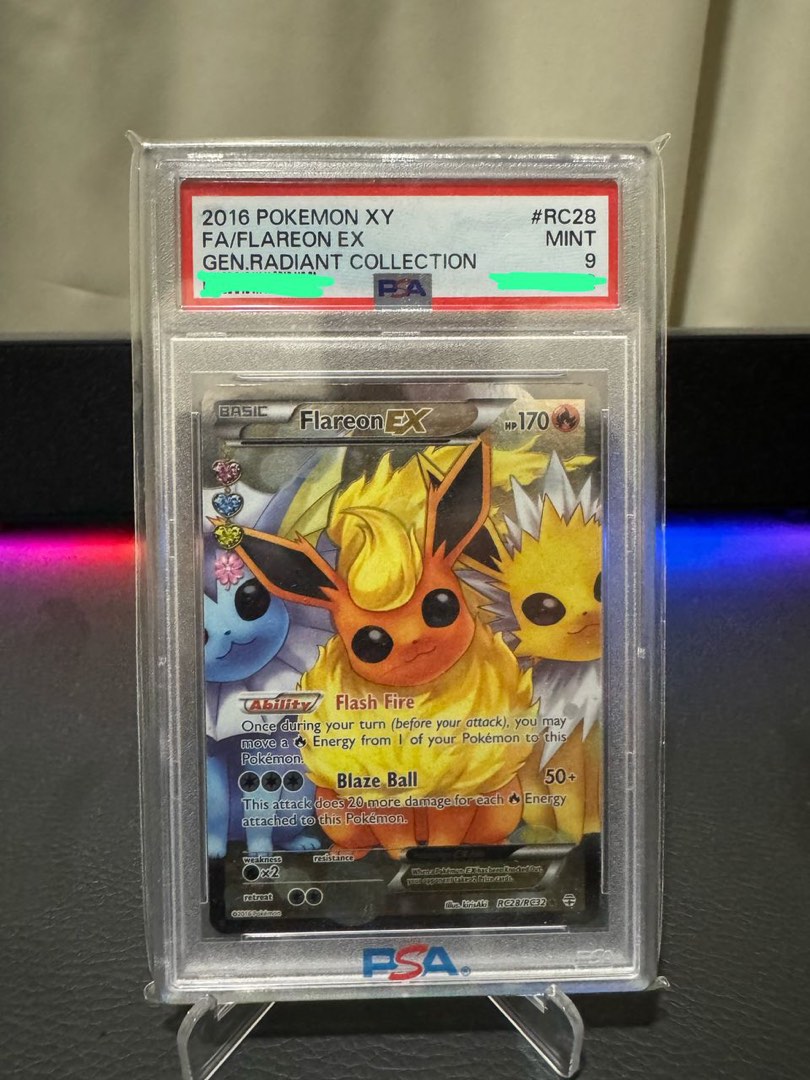 PSA 9 Pokemon Flareon EX Radiant Collection (Pokekyun), Hobbies & Toys ...