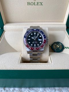 NEW OLD STOCK ROLEX PEPSI GMT MASTER II 126710BLRO YEAR2021 WITH ROLEX ...