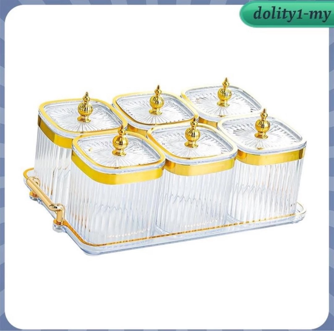 Set Balang Kuih Raya/Snack with Tray, Furniture & Home Living ...