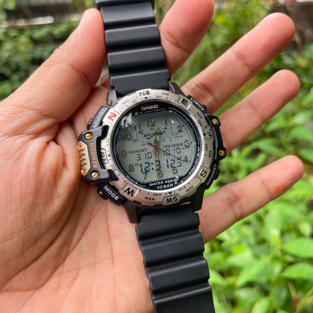 vintage casio protrek twincept, Men's Fashion, Watches & Accessories ...