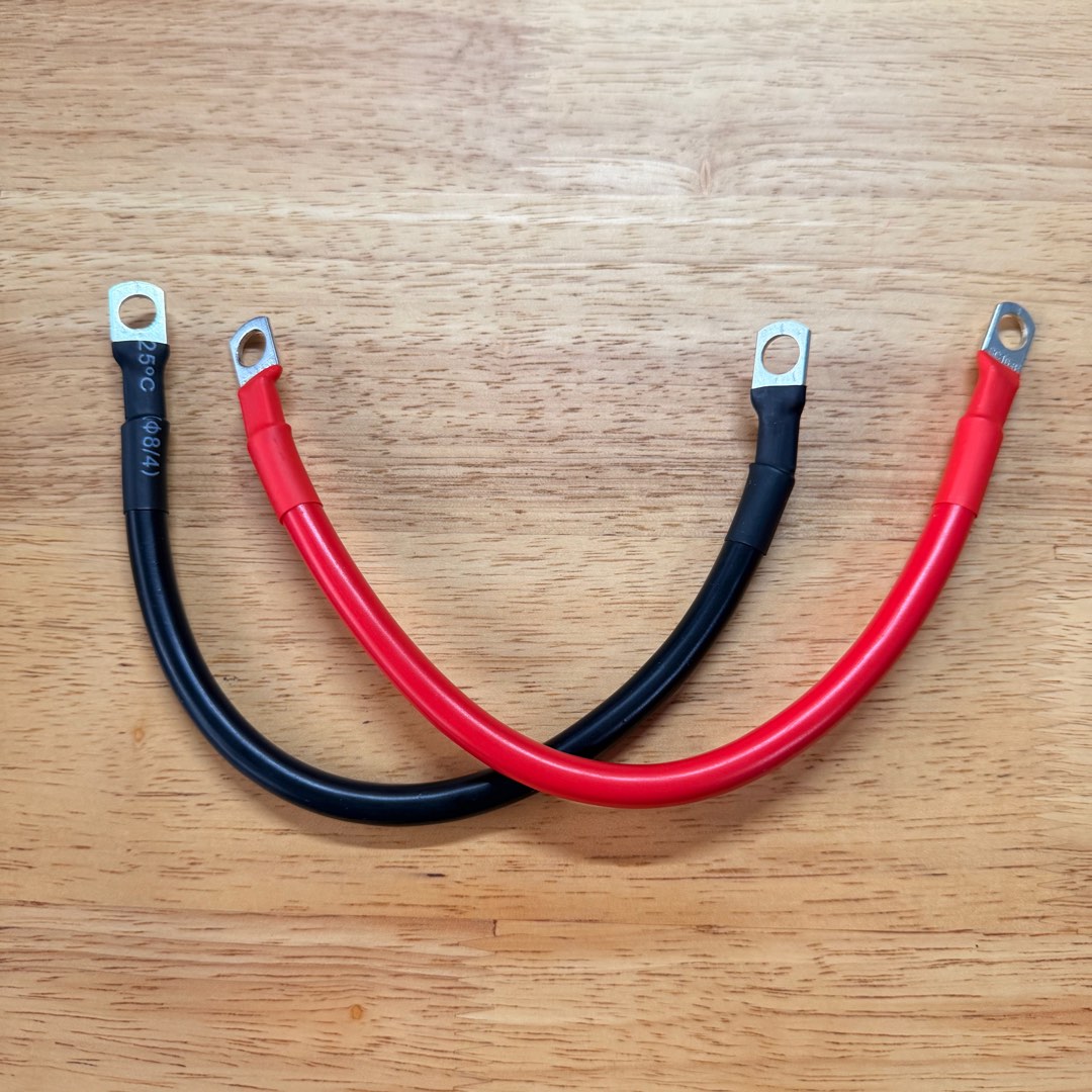 5AWG 12V 25cm pure copper battery car connection cable, grounding cable ...