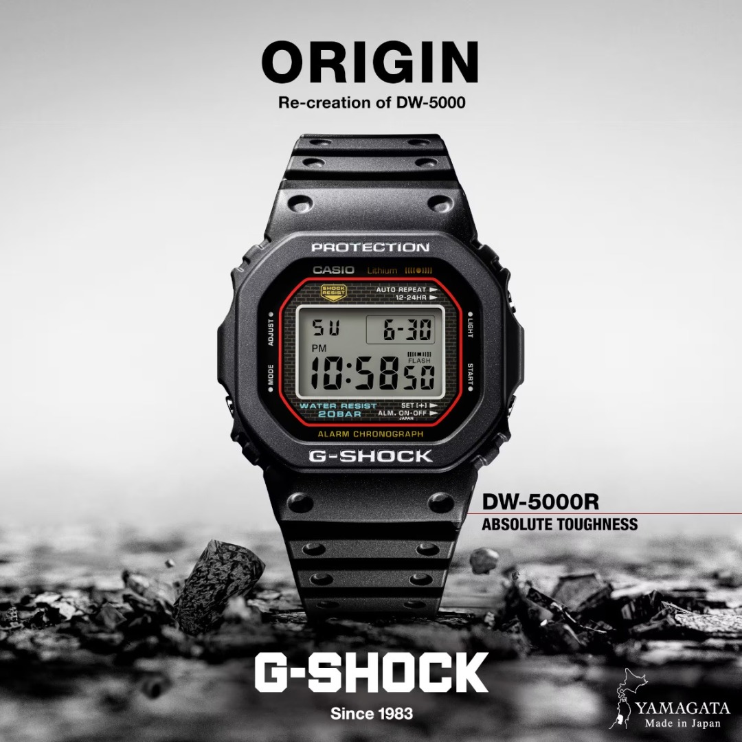 太子/銅鑼灣門市 卡西歐 CASIO G-SHOCK DW-5000R DW-5000 DW-5000R-1A Casio G-Shock 最 ...