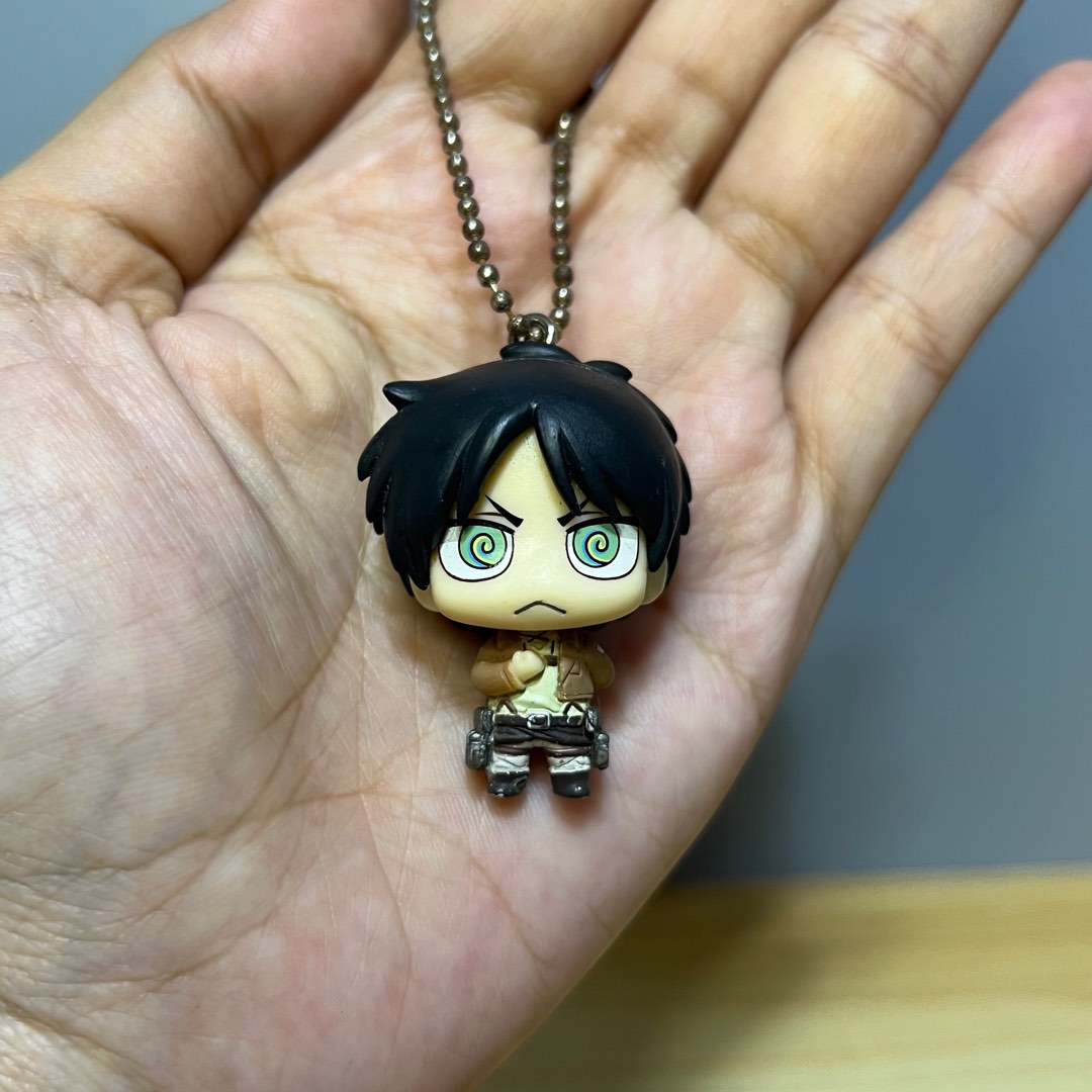 Attack on Titan/Shingeki no Kyojin Eren Yeager Figure Charm/Keychain ...