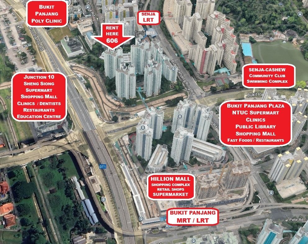 BUKIT PANJANG MRT & LRT- LARGE SPACIOUS 5RM HDB at Senja LRT for 2 ...
