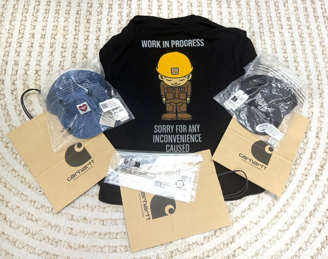 CARHARTT WIP CAPS and T-SHIRTS, Men's Fashion, Watches & Accessories ...