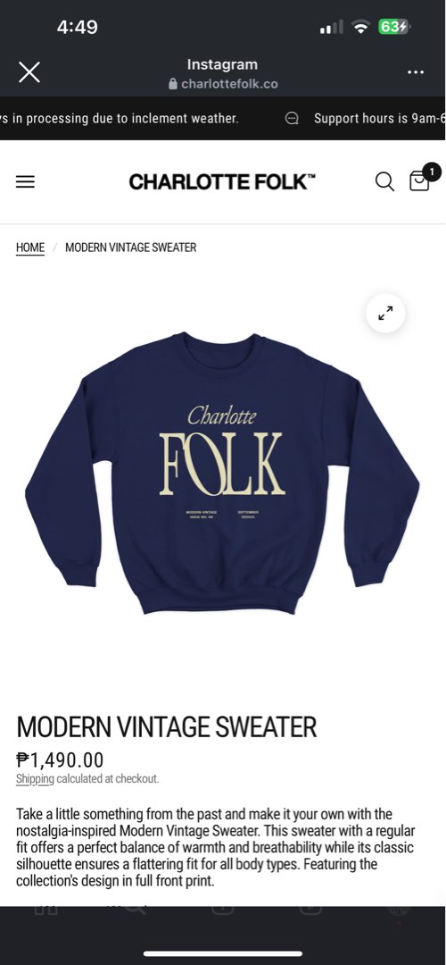 Charlotte Folk, Women's Fashion, Tops, Others Tops on Carousell
