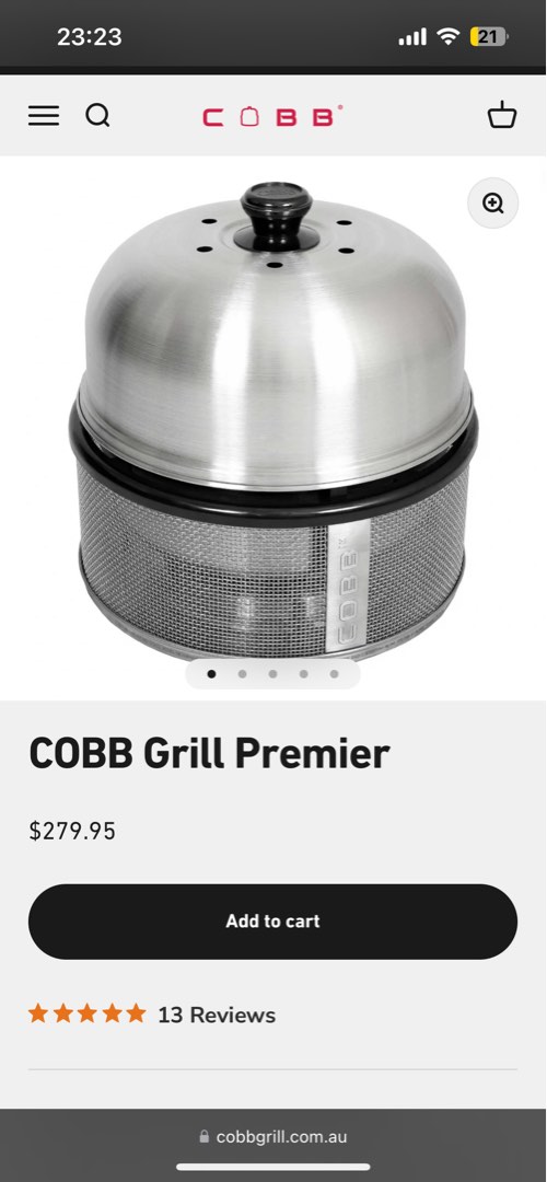Cobb portable bbq grill, TV & Home Appliances, Kitchen Appliances ...