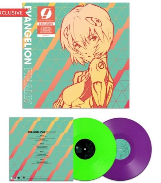 EVA EVANGELION FINALLY VINYL 二十五週年限定紫綠色黑膠, 興趣及遊戲, 音樂、樂器 & 配件, 音樂與媒體 - 黑膠碟 - Carousell