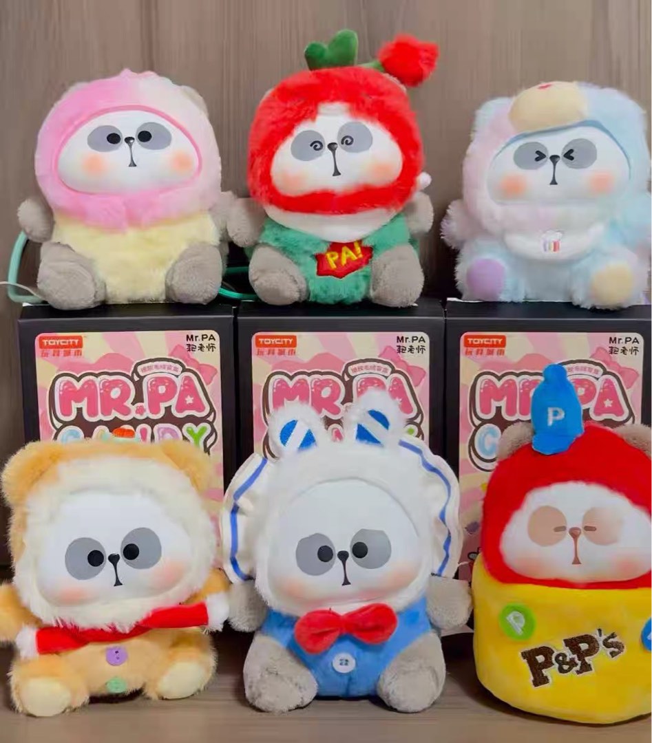 [FULLSET] TOYCITY MR.PA CANDY SERIES PENDANT PLUSH BLIND BOX, Hobbies ...