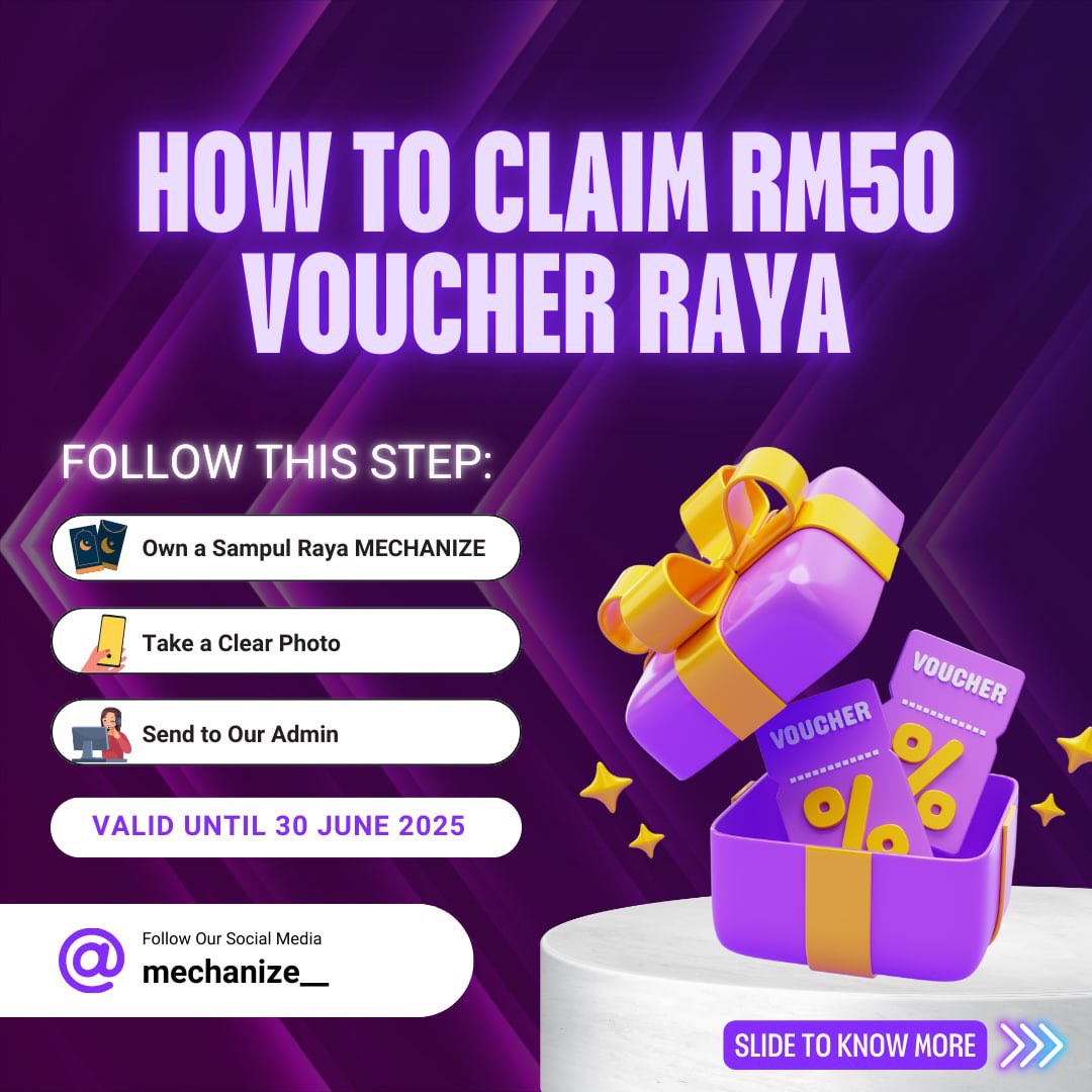How To Claim RM50 Voucher Raya Mechanize, Tickets & Vouchers, Vouchers ...
