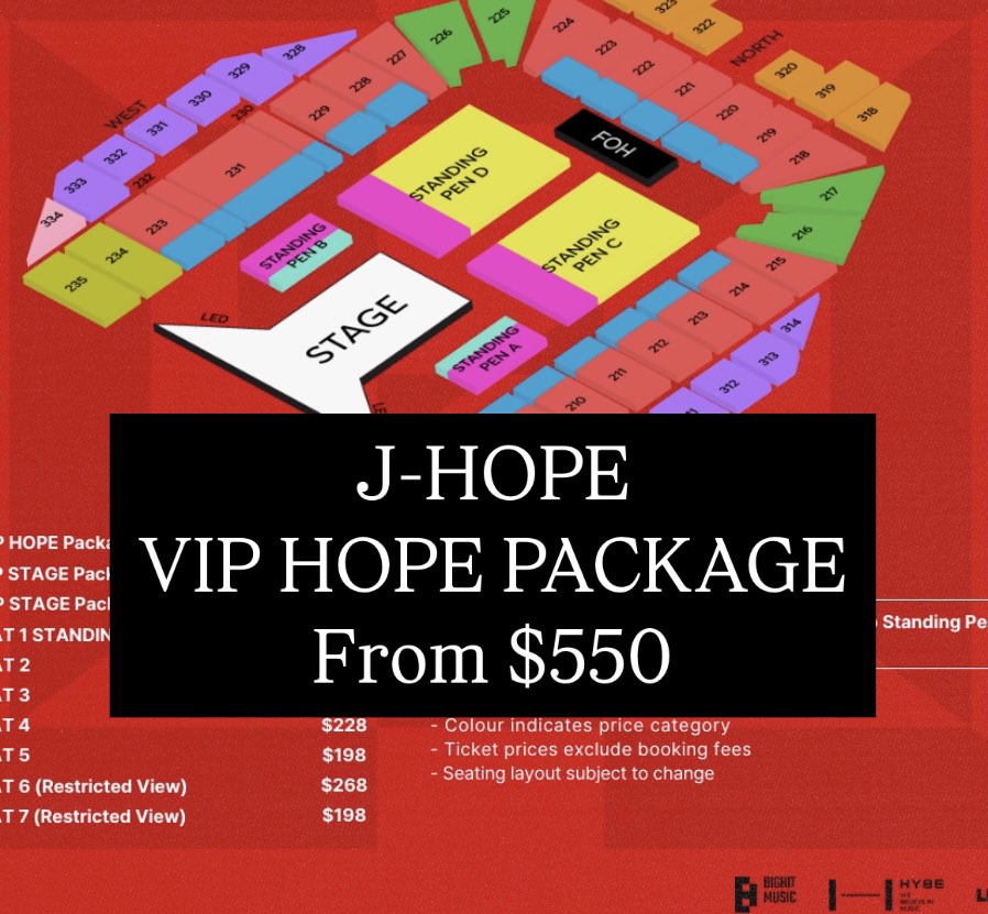 j-hope TOUR [HOPE ON THE STAGE] SINGAPORE VIP PACKAGE SEND OFF TICKETS ...