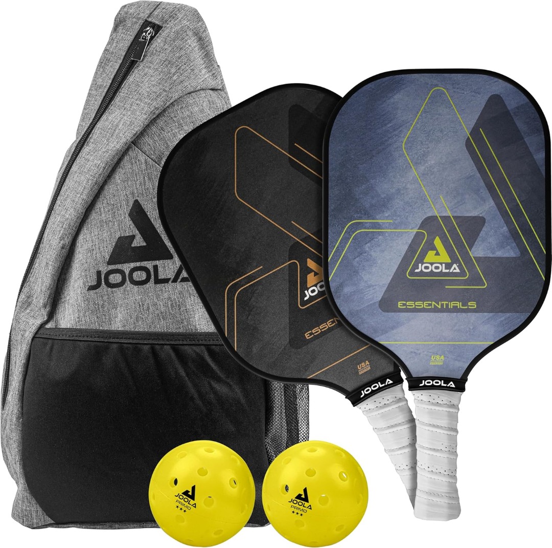 JOOLA Essentials Pickleball Paddles Set with Reinforced Fiberglass ...
