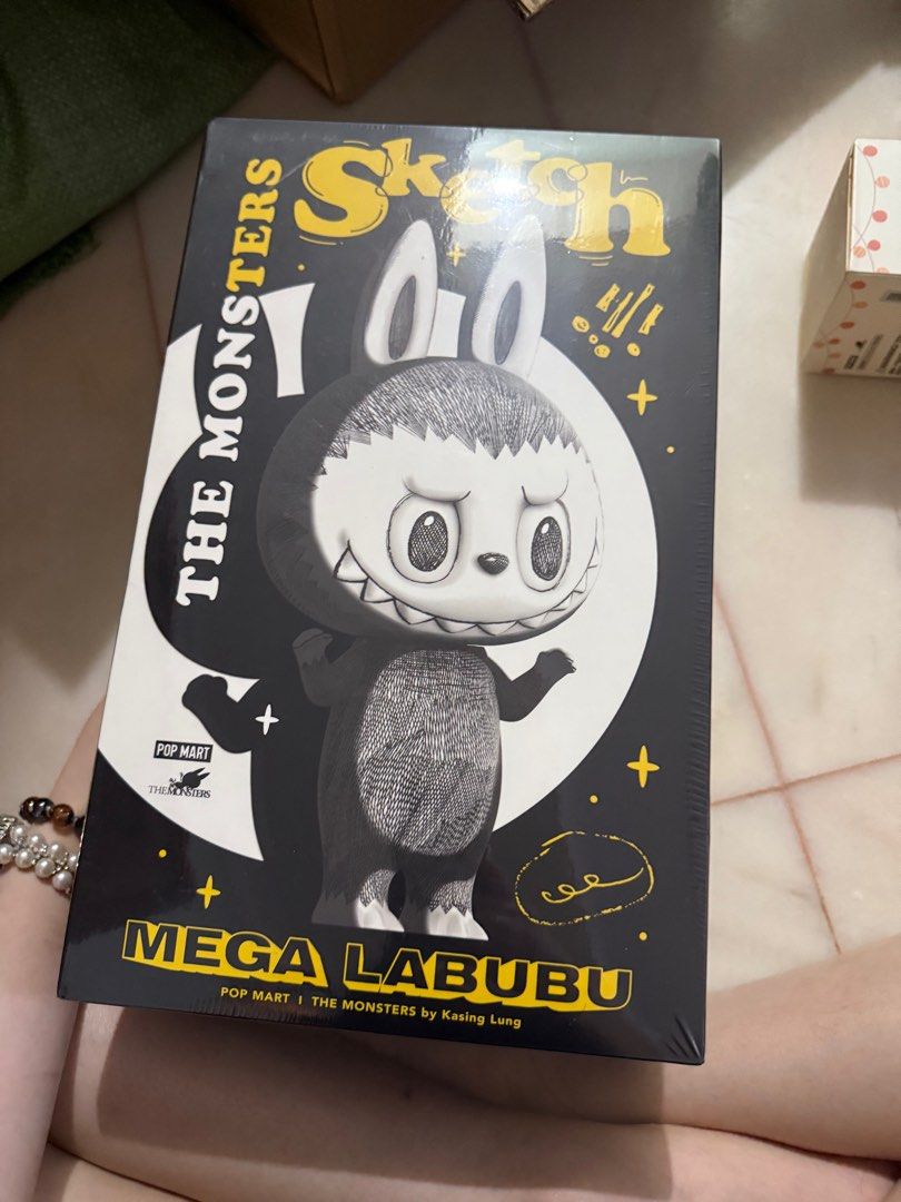 MEGA LABUBU 400% Sketch, Hobbies & Toys, Toys & Games on Carousell