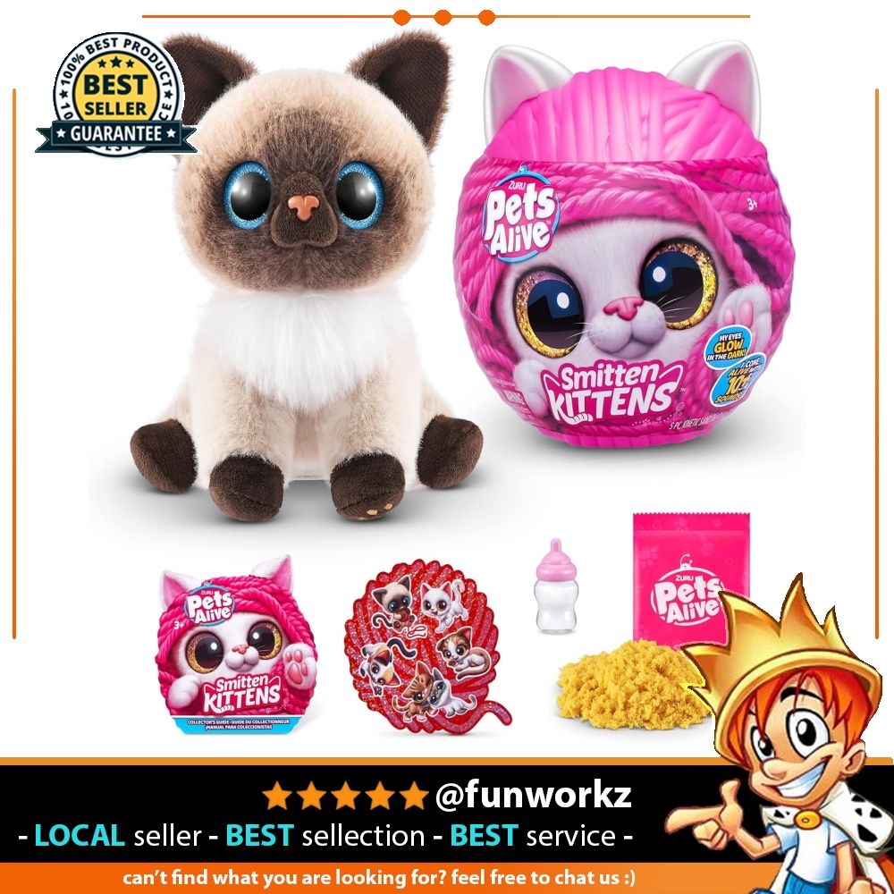 Pets Alive Smitten Kittens Surprise (Siamese Cat Mooloo) by ZURU ...